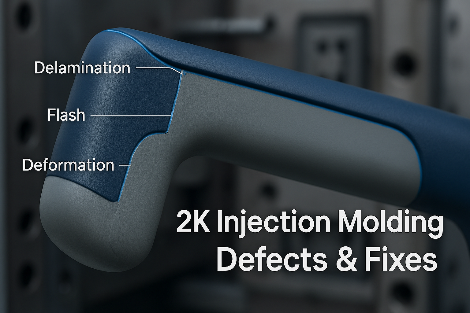 What defects occur in 2K injection molding and how to fix them