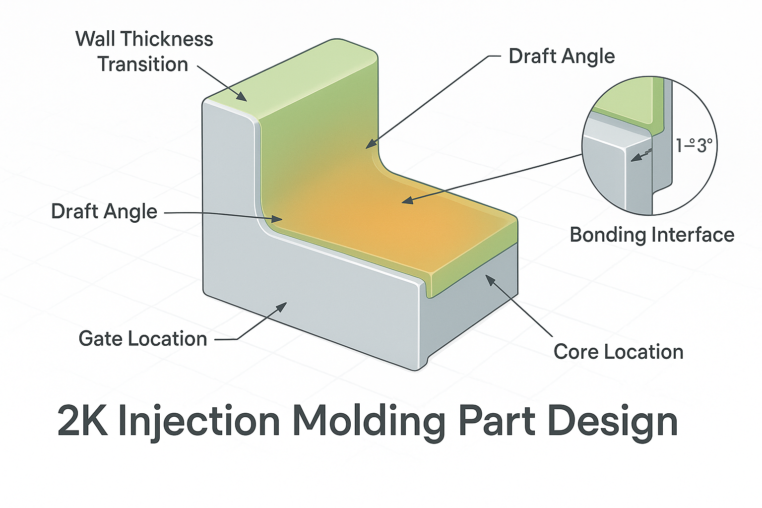 How to Design Parts for 2K Injection Molding: Best Practices